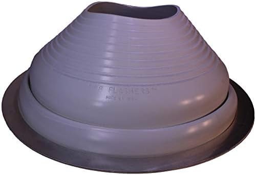 #8 White EPDM Flexible Roof Jack Pipe Boot Metal Roofing Pipe Flashing ...