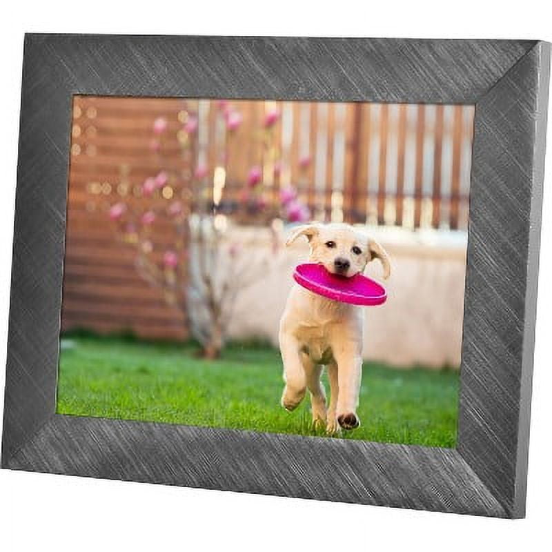 8" Wi-Fi Digital Photo Frame Brushed Gray Metal - Polaroid - Walmart.com