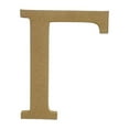 8" Wood Greek Letter Gamma Γ Unfinished, Fraternity and Sorority Greek ...