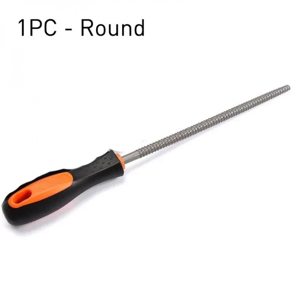 8" Wood Rasp Files Coarse-Teeth Woodworking Filing Round Flat Half ...