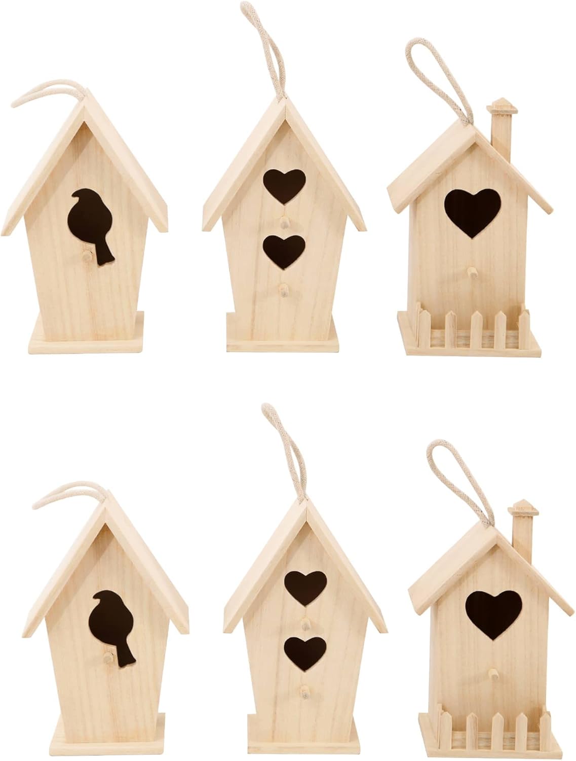 8" Wooden Assorted Birdhouse by Make Market - Unfinished Birdhouse Made ...