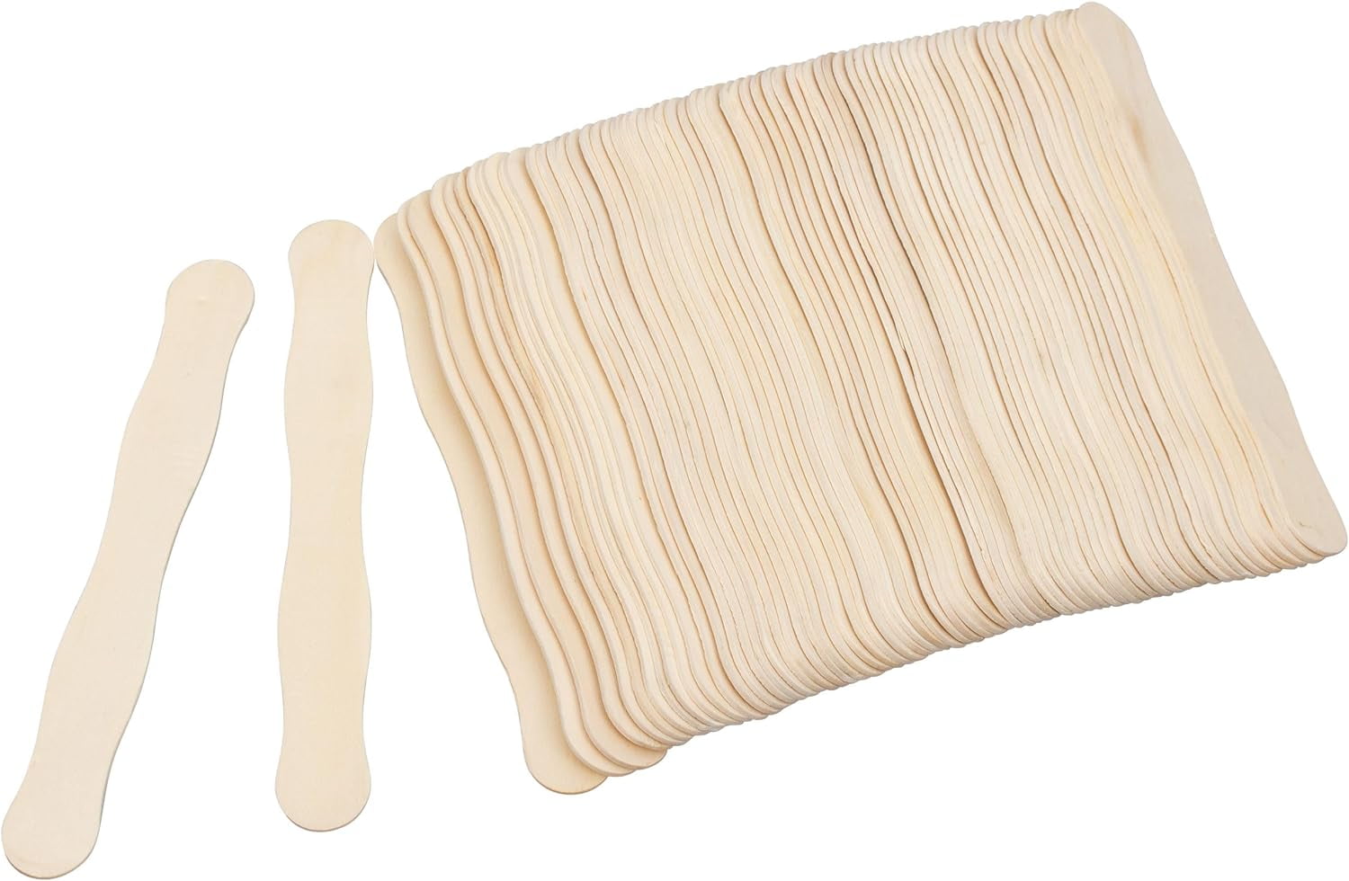 8" Wooden Fan Handles 500 Pcs, Premium Craft Sticks Jumbo Popsicle ...