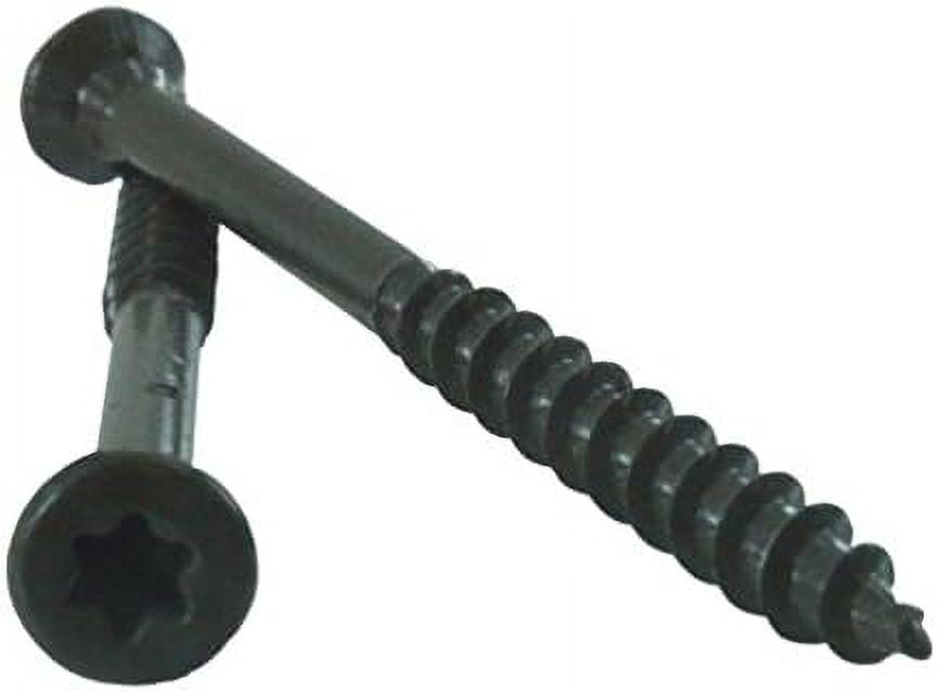 8 X 1-5/8" Green Deckfast Epoxy Coated Deck Screws (5 lbs.) - T20 Drive ...