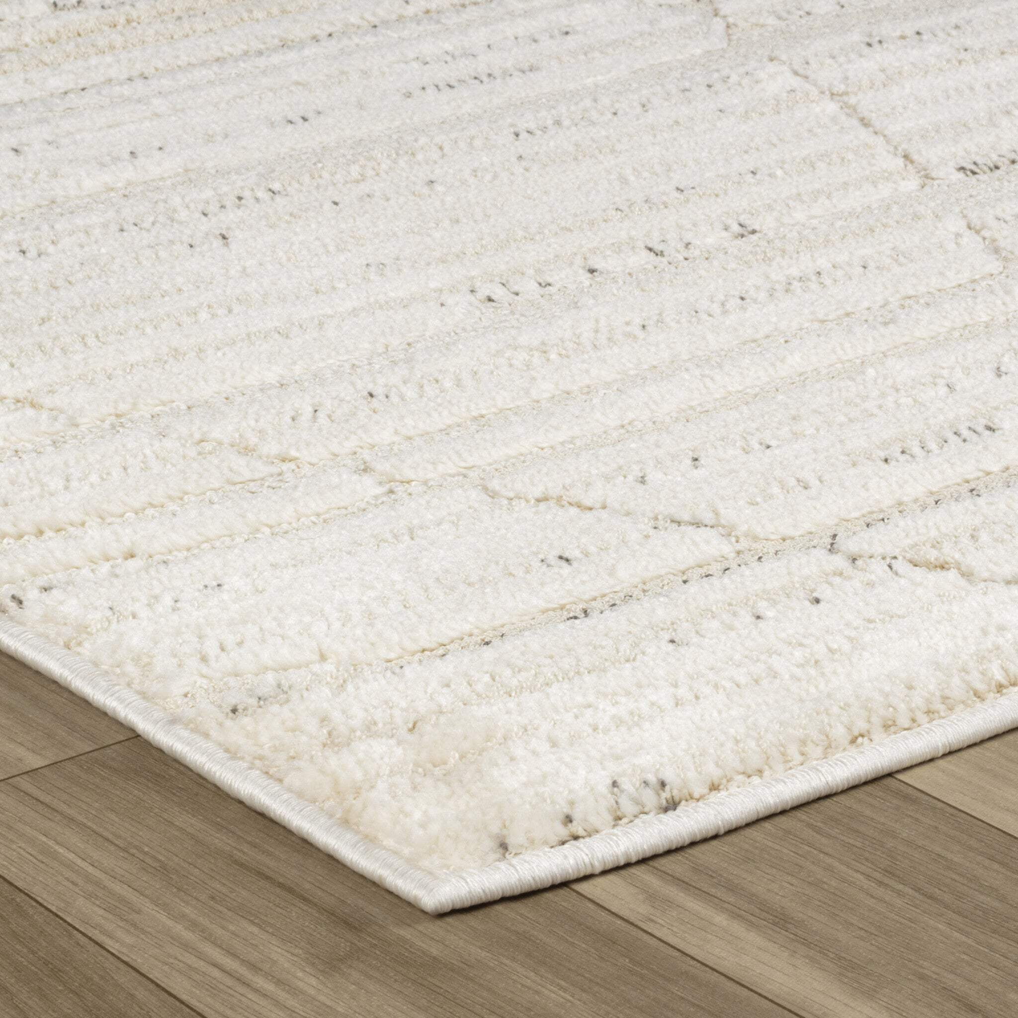 8' X 11' Cream and Beige Abstract Area Rug - Walmart.com