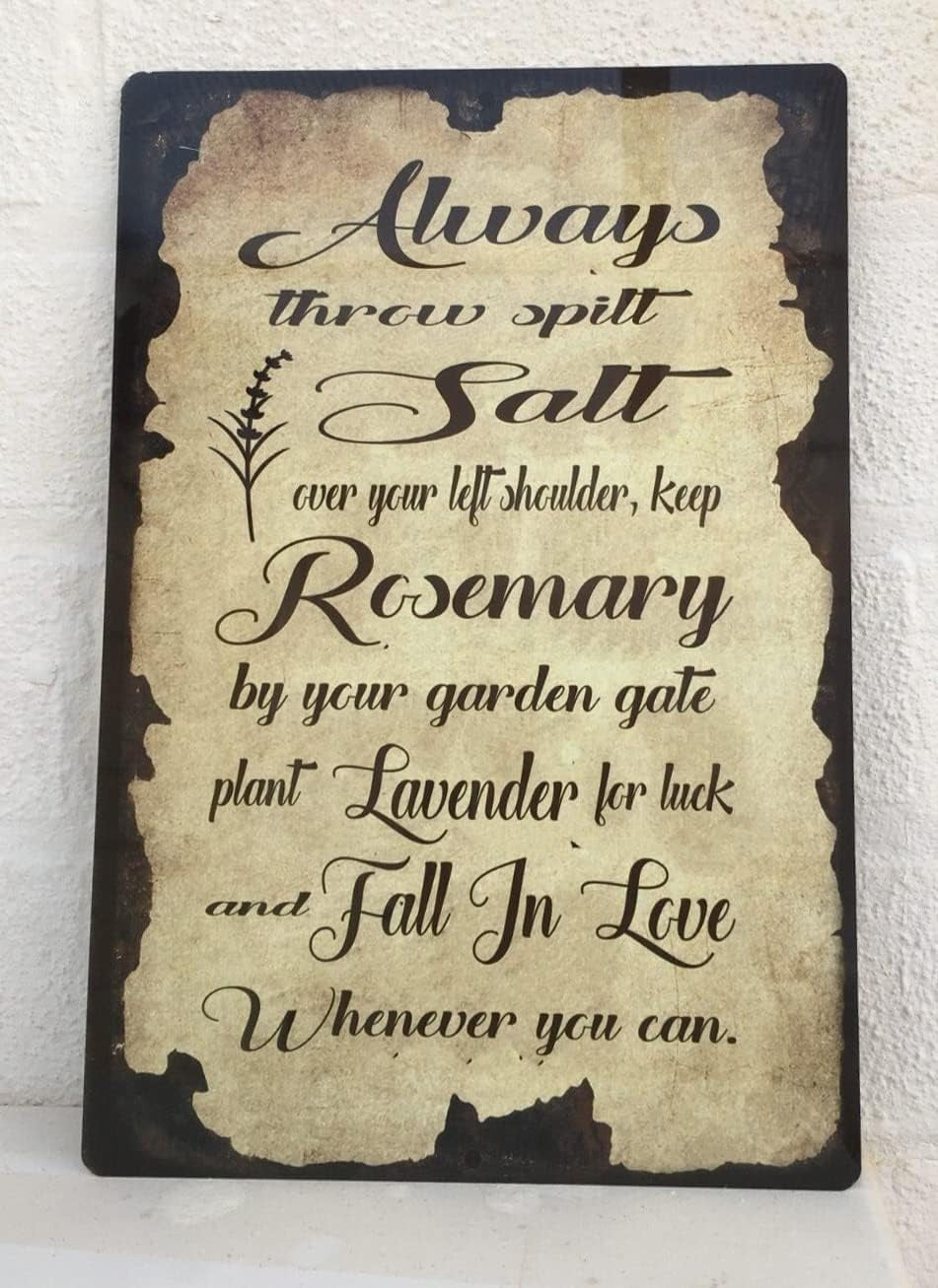 8"X 12" Aluminum Tin Sign Rustic Practical Magic Quote Halloween Shabby ...