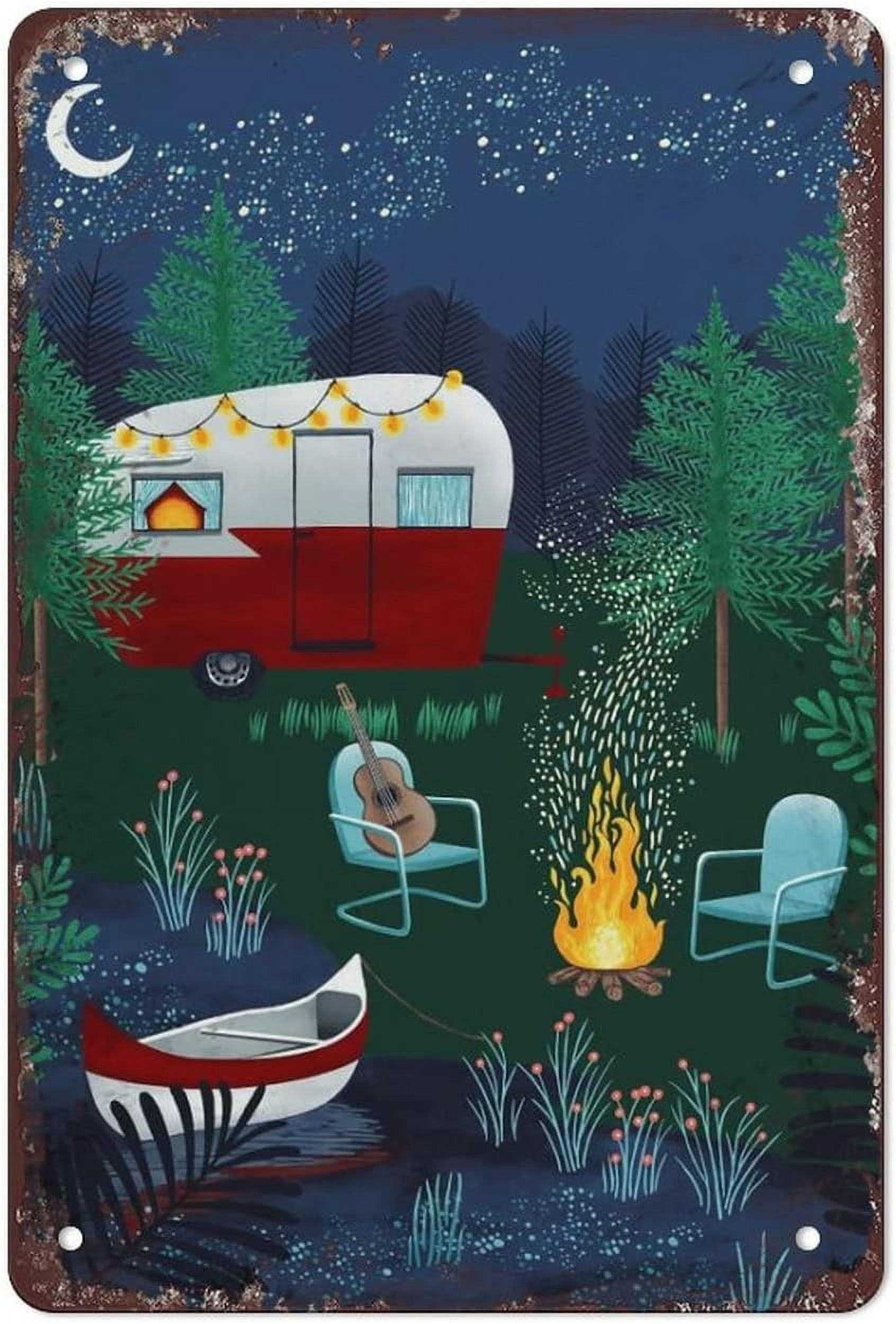8"X 12" Camping Rv Campers Accessories Vintage Metal Tin Sign Art ...
