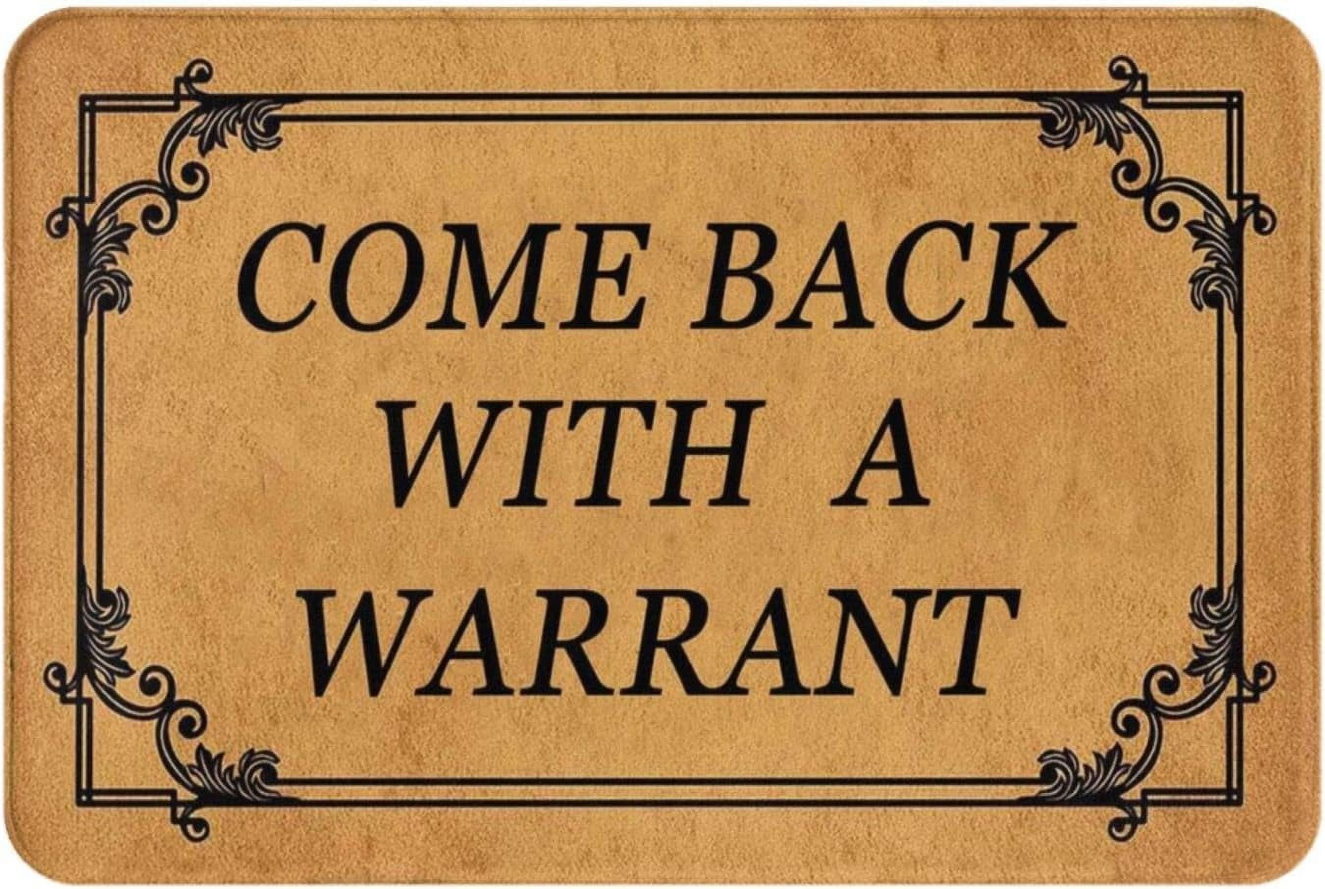 8"X 12" Come Back With A Warrant Vintage Metal Tin Sign Art Plaque Wall ...