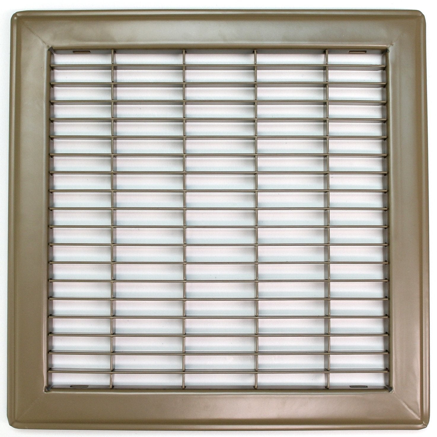 8" X 12" Heavy Duty Floor Grille - Fixed Blades Air Grill - Brown ...