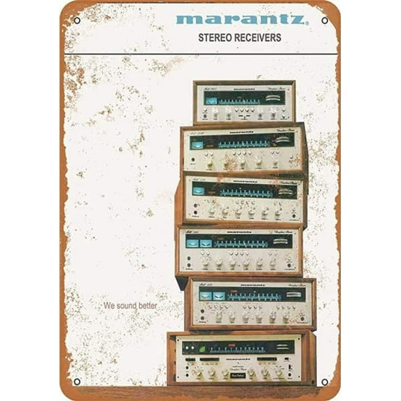 8"X 12" Marantz Stereo Receivers Vintage Retro Collectible Metal Tin ...