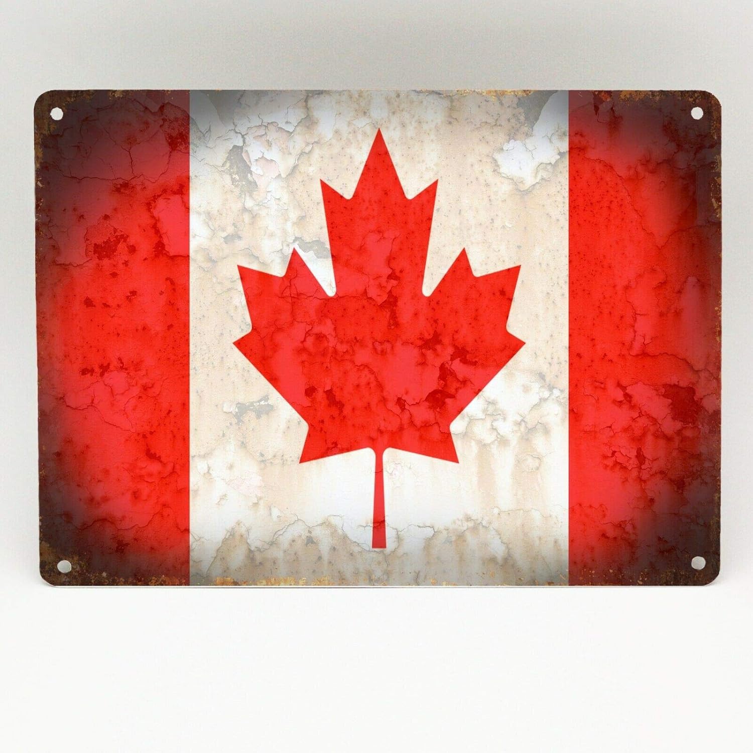 8"X 12" Retro Vintage Canada Canadian Maple Flag Metal Tin Sign Home ...