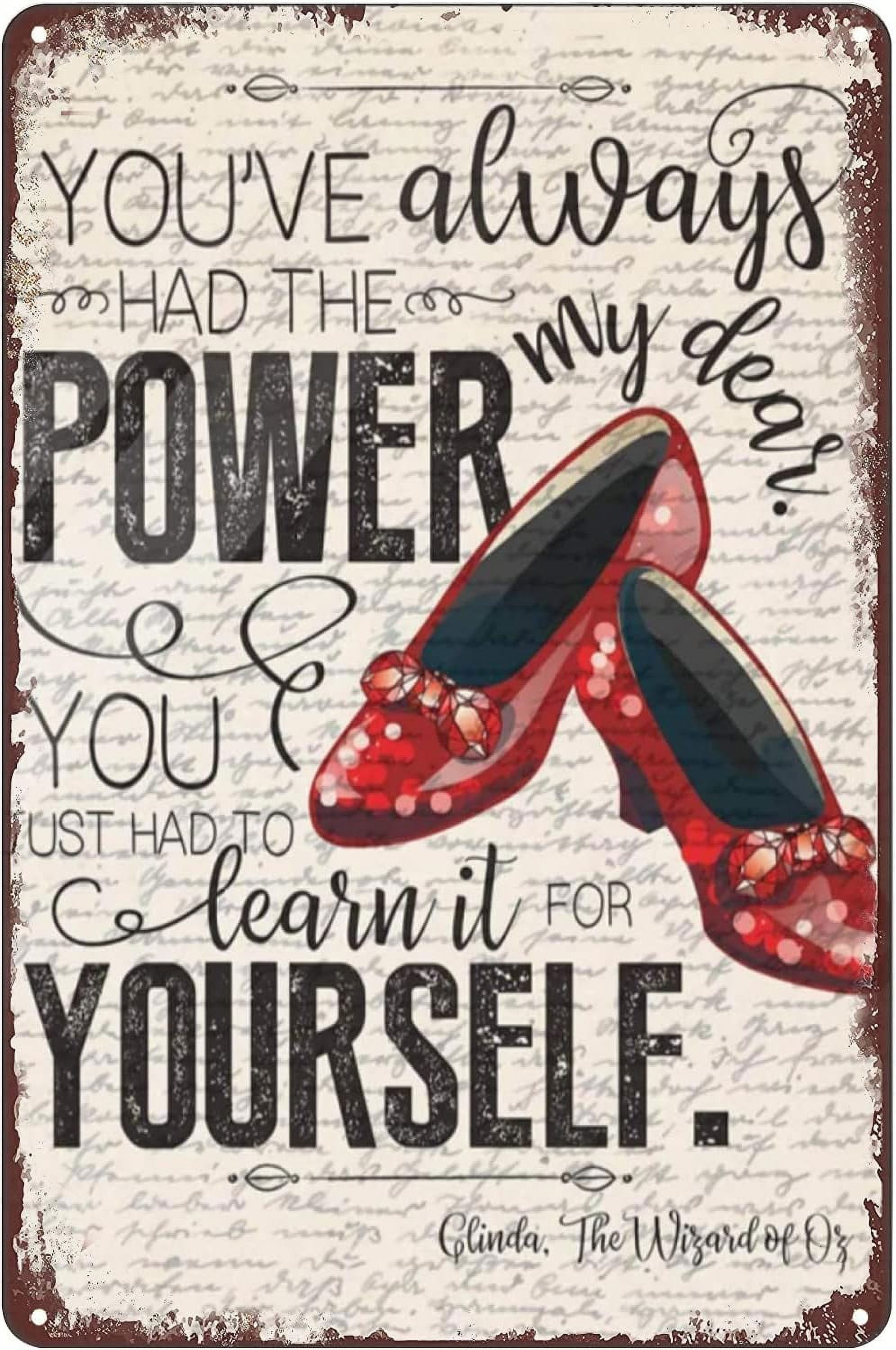 8"X 12" Tin Wall Decor Farmhouse You'Ve Always Had The Power My Dear ...