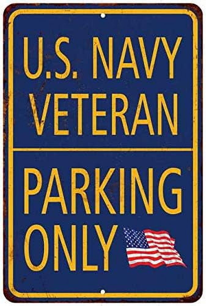 8"X 12" U.S. Navy Parking Only Sign Military Signs Vintage Decor Plaque ...