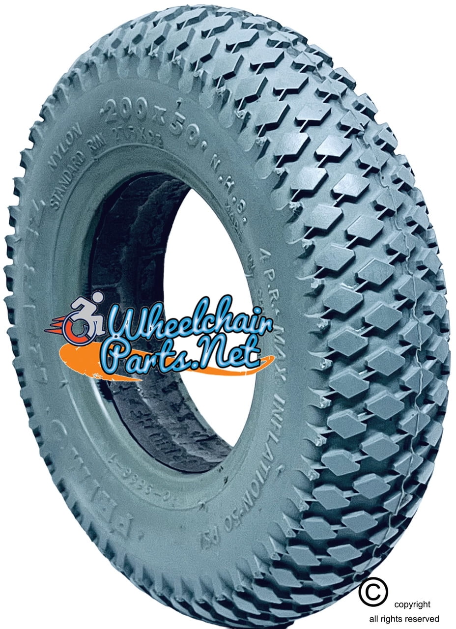 8" X 2" (200X50) KNOBBY FOAM FILL WHEELCHAIR TIRE. GREY COLOR - Walmart.com