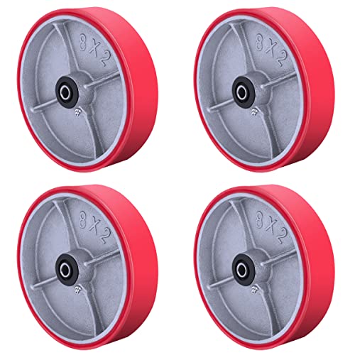 8"X 2" Heavy Duty Casters Wheels - Industrial Caster Wheels ...