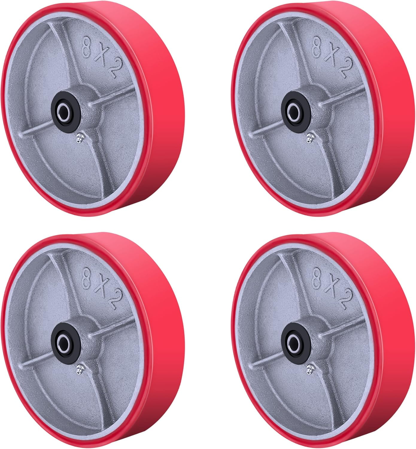 8"X 2" Heavy Duty Casters Wheels - Industrial Caster Wheels ...