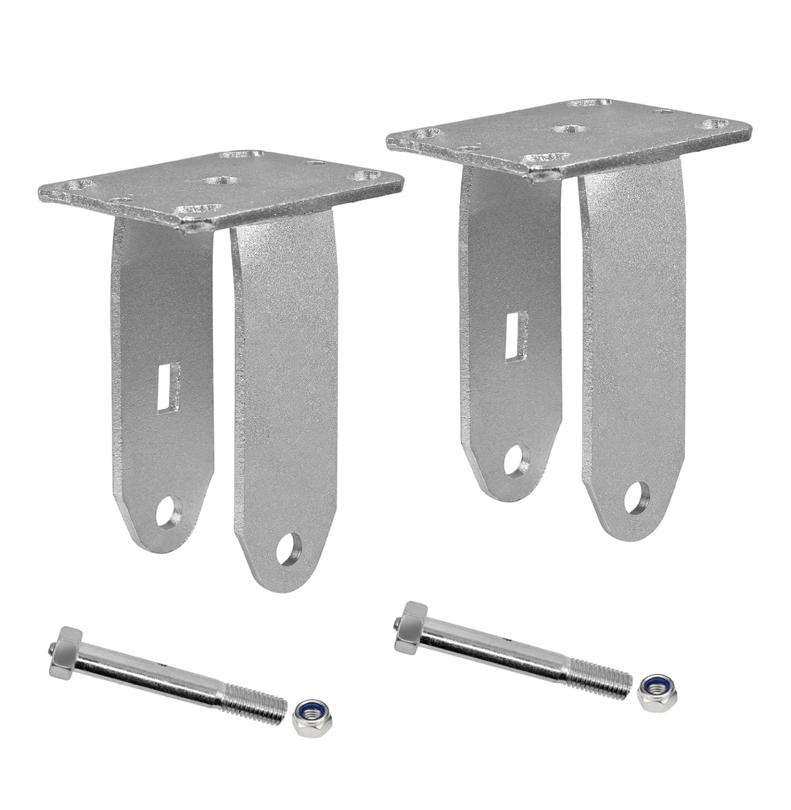 8" X 2" Rigid Caster Yoke, Industrial Caster Caster Zinc Plated Steel ...