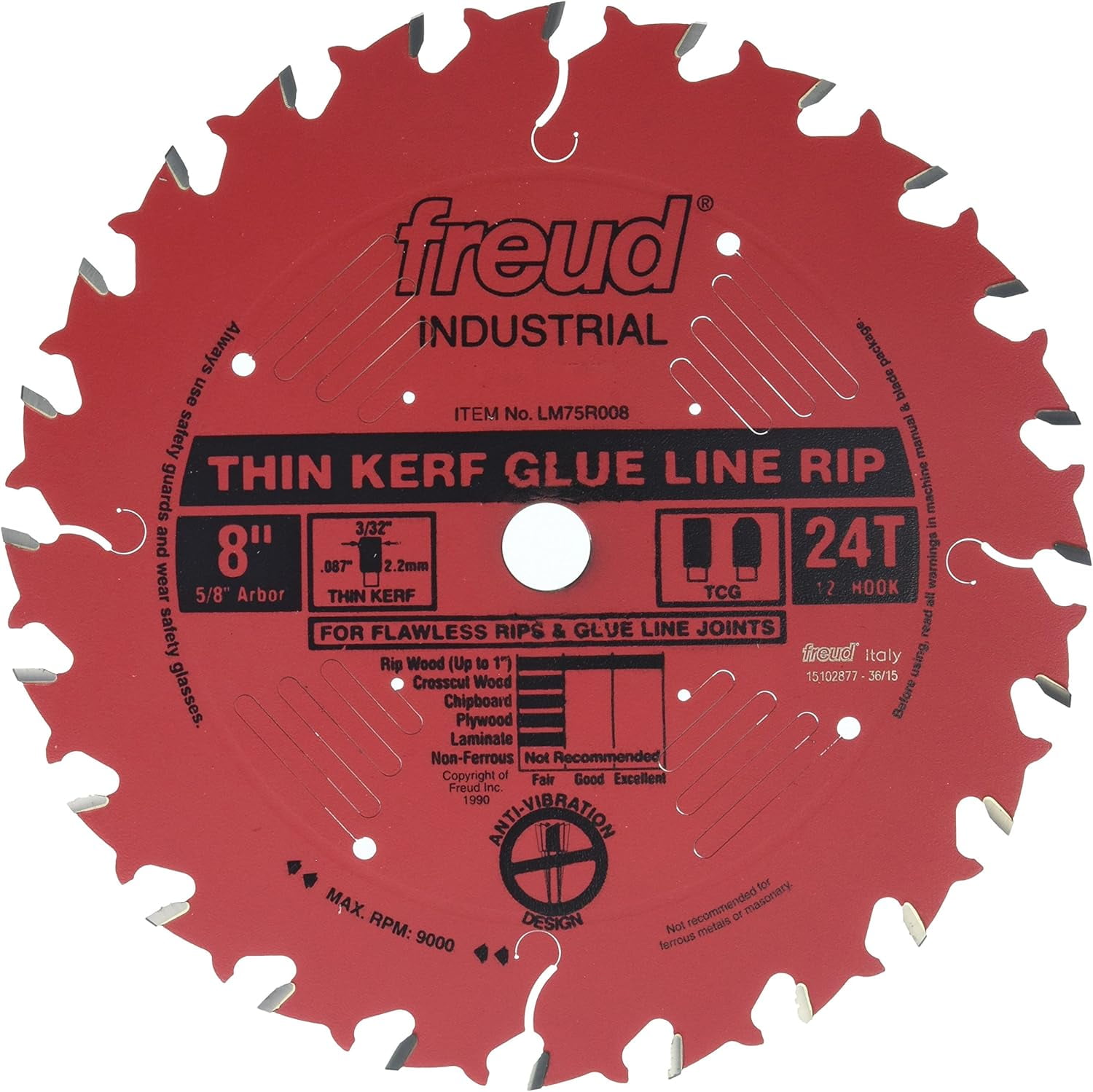 8 X 24 X 5/8 Thin Kerf Glue Line Rip - Walmart.com