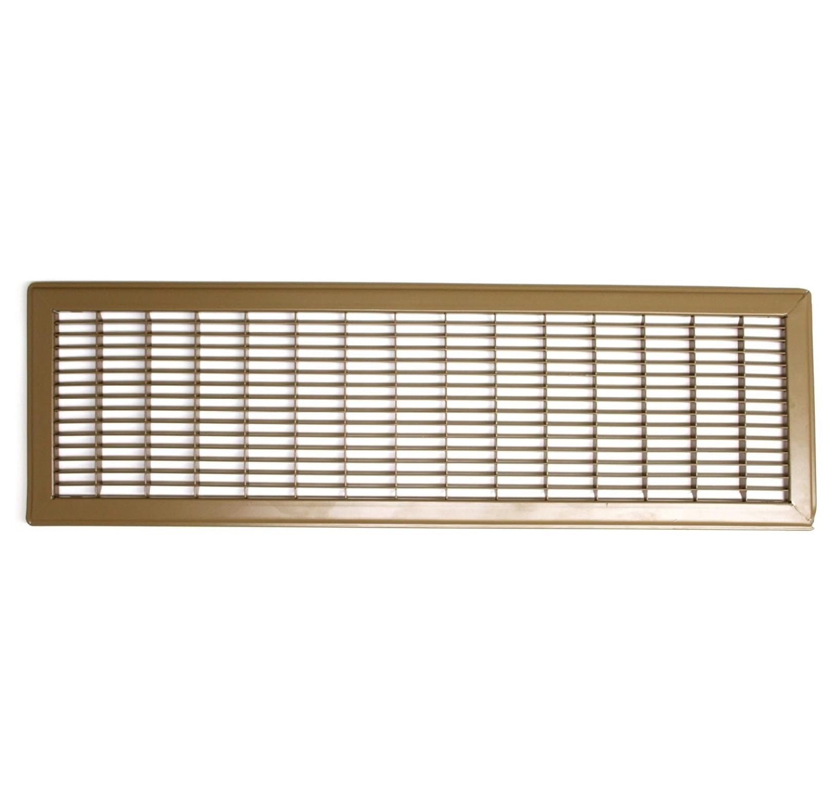 8" X 30" Floor Grille - Fixed Blades Air Grill - Brown [Outer ...
