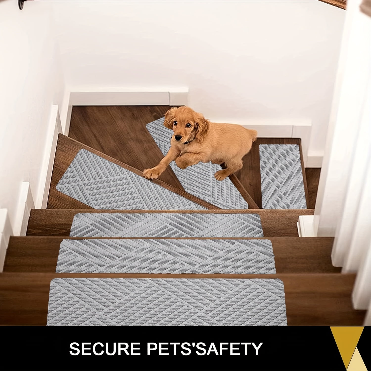 8 X 30 Inches, 7/14 in Pack, Non-Slip Carpet Stair Treads Non-Skid ...