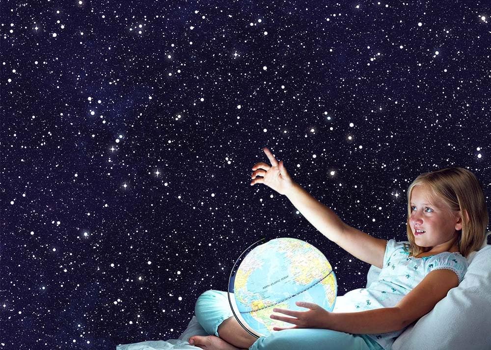 8 X 6 Inch Soft Fabric/Polyester Backdrop Night Sky Stars Universe ...