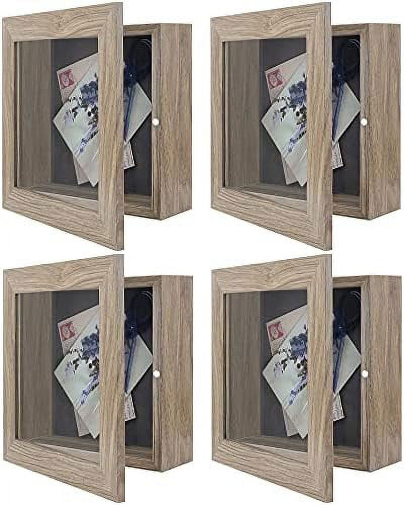 AUEAR, 8 x 8 Box Frame, Display Box for Art, Memorabilia, Medals, Wedding Memories, Plane ...