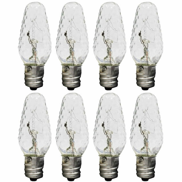 Generic 8 Pc Mini Crystal Night Light Bulbs, Low Watt Room Lighting ...