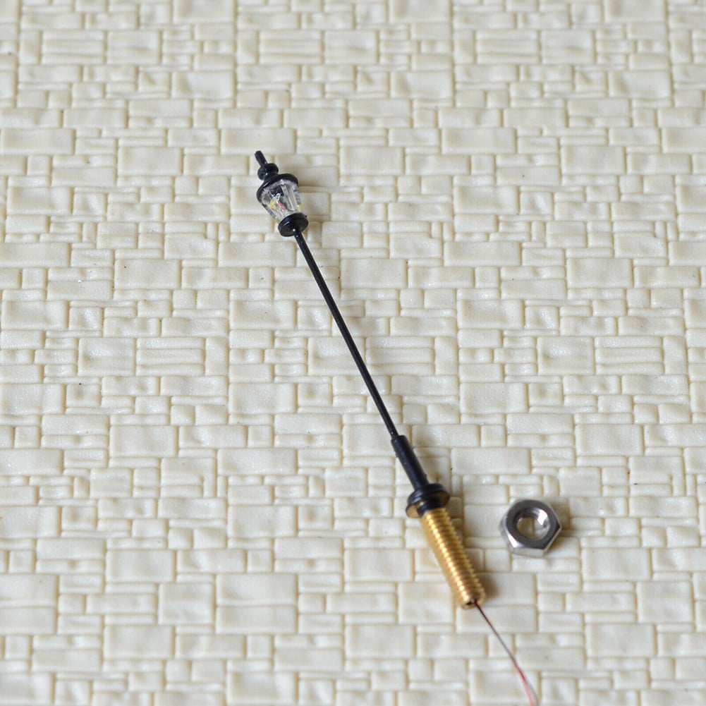 8 X Oo / Ho Scale Led Antique Street Light Model Railroad Path Lamp ...