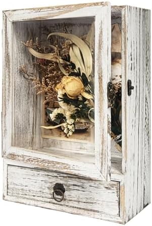 8"X12" Shadow Box Frame with Drawer, 3.5" Deep Wooden Shadow Box ...