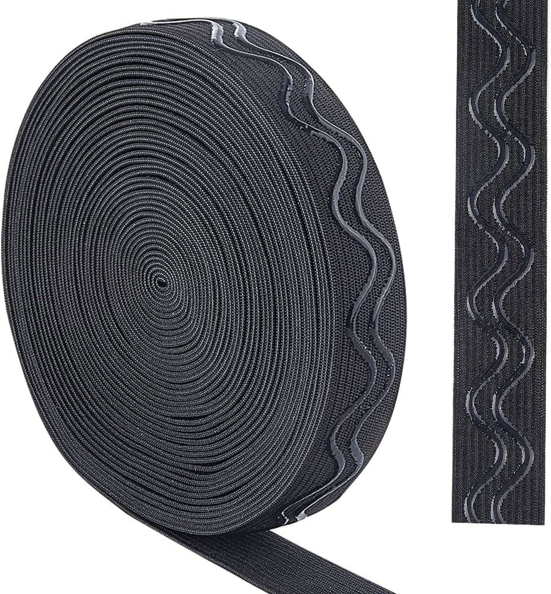 8 Yards 20mm Wide Non-Slip Elastic Ribbon Wave Silicone Elastic Gripper ...