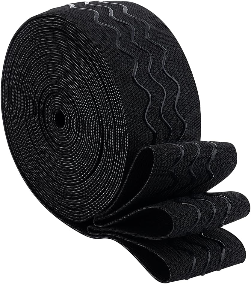 8 Yards Polyester Non Slip Knitted Elastic Cord Silicone Gripper ...