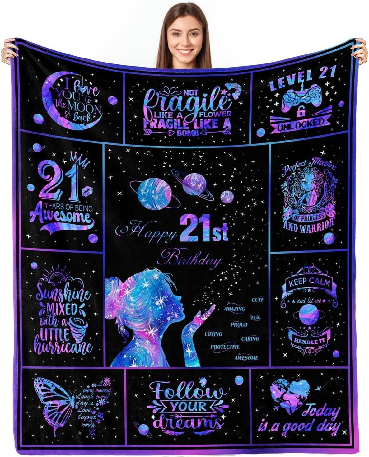 8 Year Old Girl Birthday Gifts Blanket, Birthday Gifts for 8 Year Old ...