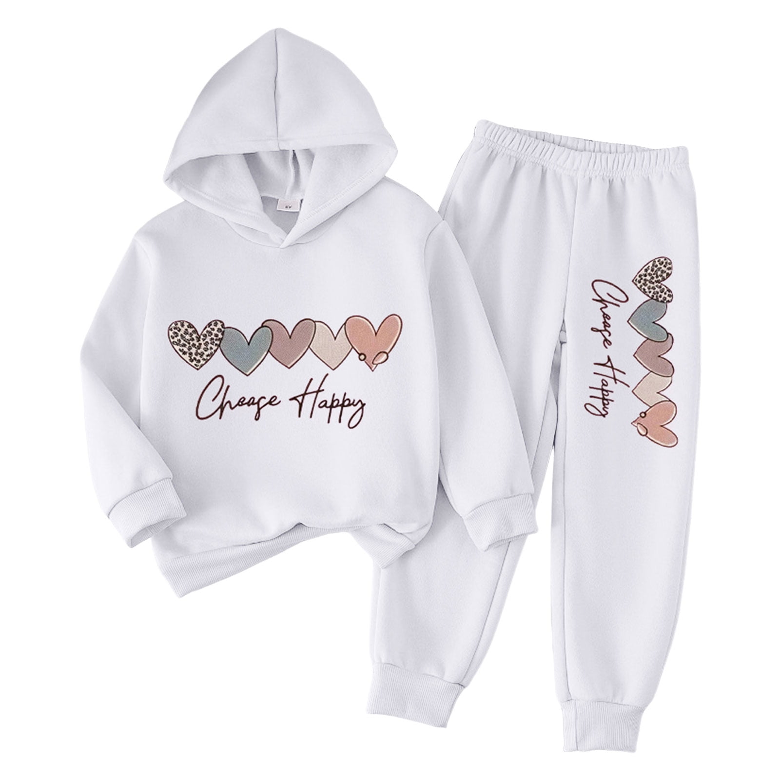 8 Year Old Girl Clothes Girls Sweat Set Girl's 2 Piece Outfits Graphic ...
