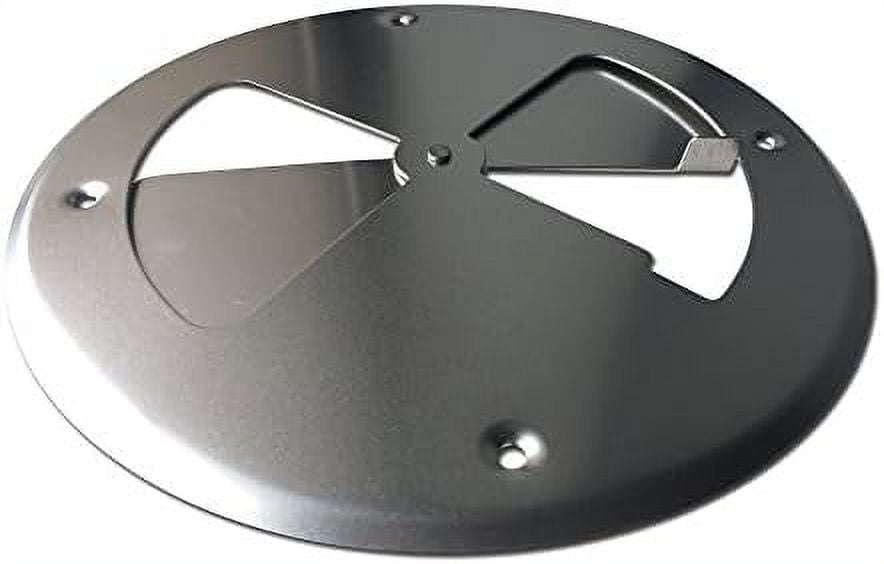 8" aluminum pinwheel bbq smoker pit intake blade damper vent set ...