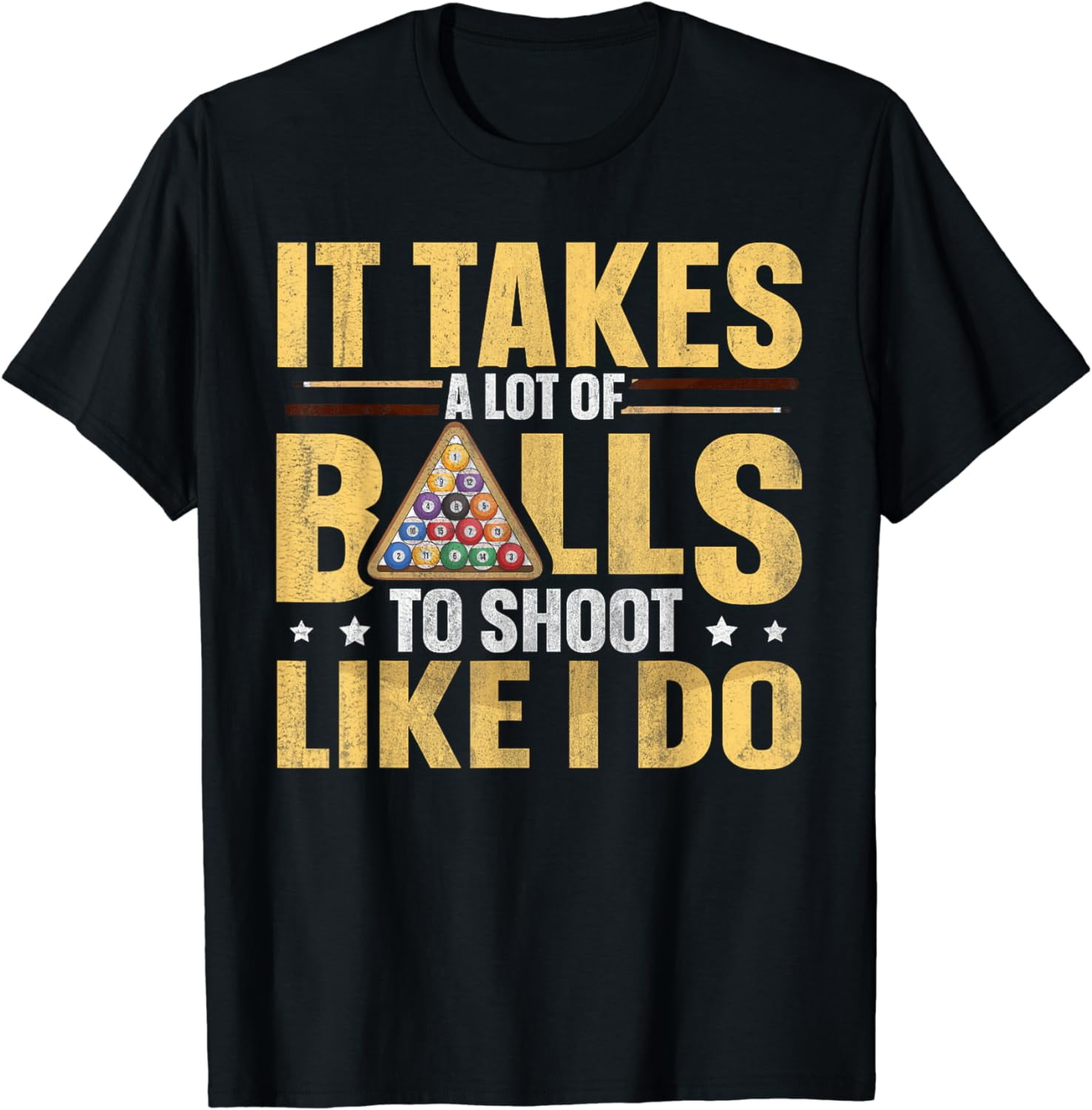 8 ball pool billiard Design for a Pool player Cotton T-Shirt - Walmart.com