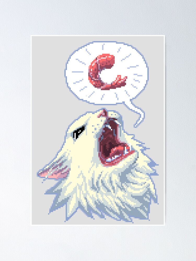 8-bit Shrimpin' Thurston the cat Fashion Art Decor Frame - Walmart.com