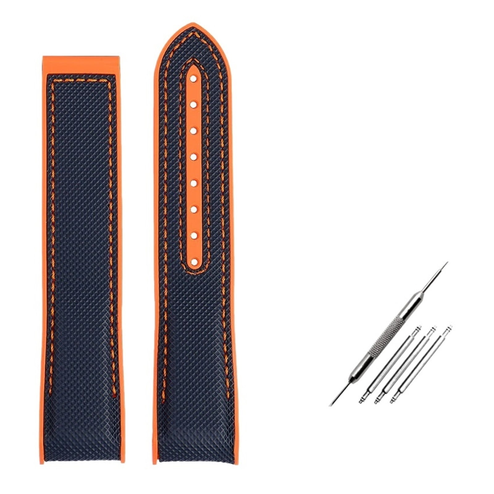 8 colors Curved end Strap Fit For Omega Fit For Seamaster 300 Fit For ...