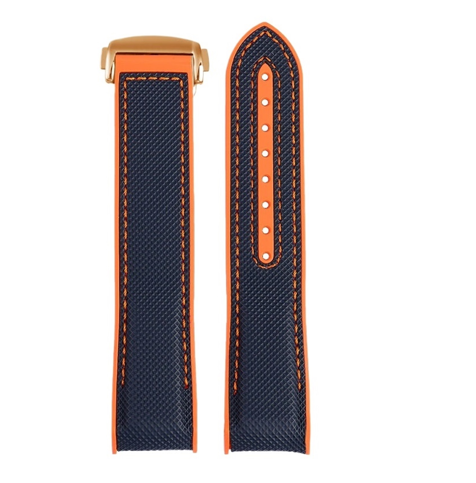 8 colors Curved end Strap Fit For Omega Fit For Seamaster 300 Fit For ...