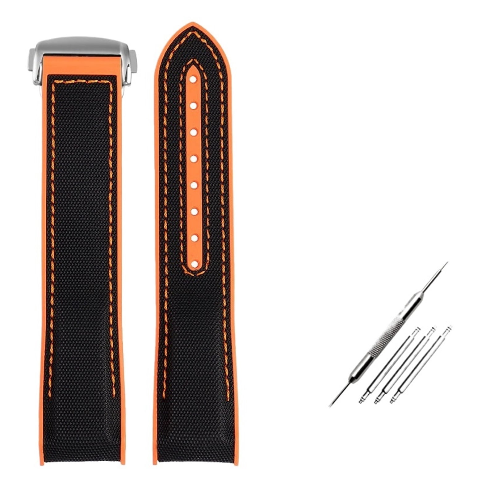 8 colors Curved end Strap Fit For Omega Fit For Seamaster 300 Fit For ...