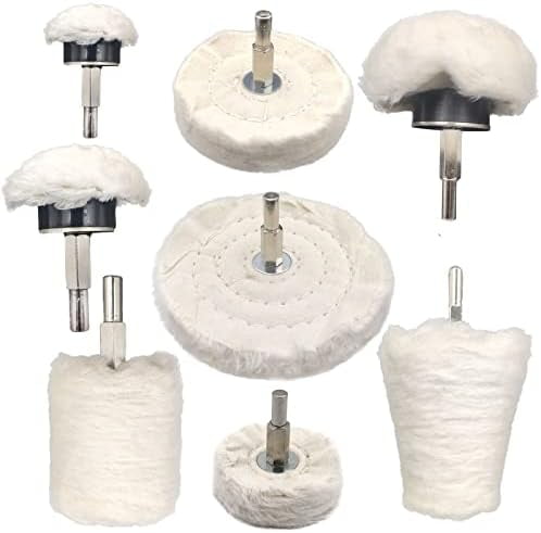 8 count Buffing Wheel for Drill,Buffing Pad Polishing Wheel Kits,Wheel ...