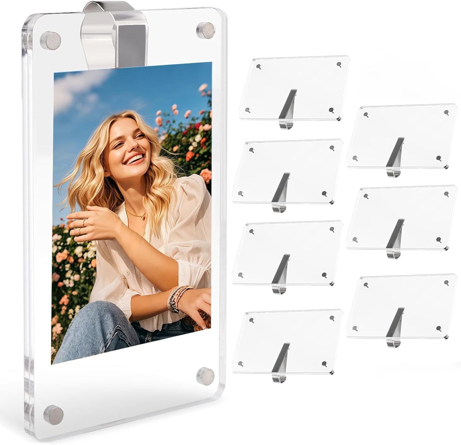 8 count Clip Picture Holder,Personalized Picture Frame, Photo Holder ...