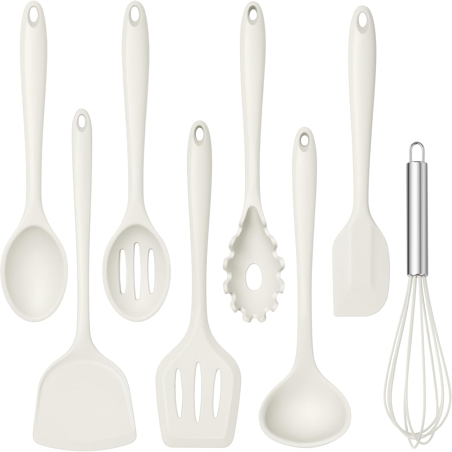 8 count Cooking Utensils - 446?F Kitchen Silicon Utensils Set, Turner ...