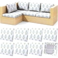 8 count Outdoor Patio Cushion Covers 20-25 in Coastal Bohemian ...