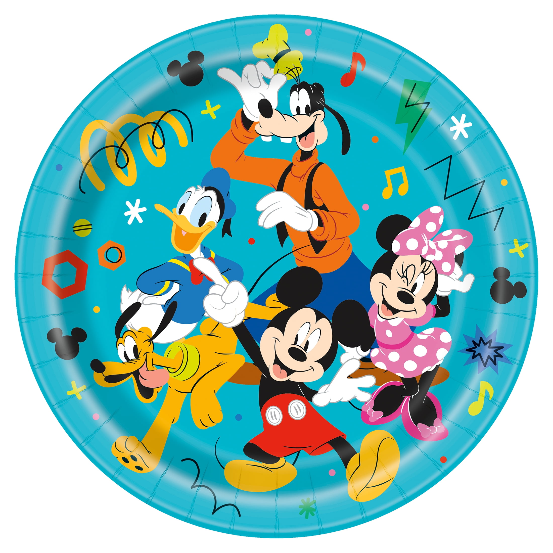 Disney Mickey & Friends Clubhouse Round 9” Dinner Plates, 8ct - Walmart.com