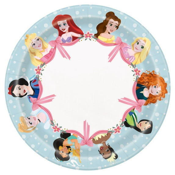 Disney Princess Round 7" Dessert Plates, 8ct - Walmart.com