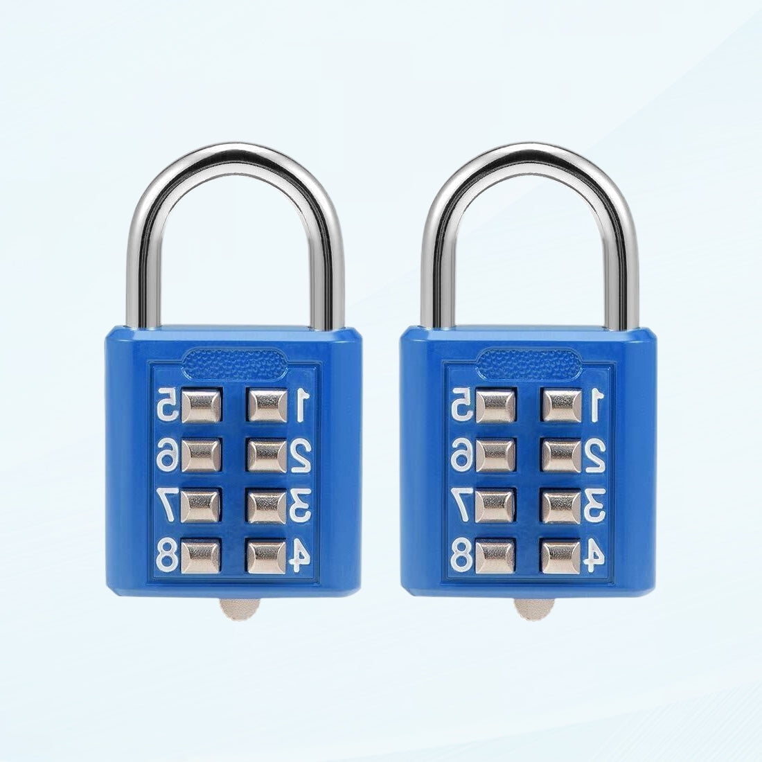 8 digit combination padlock push button lock for lockers blue 2 pieces ...
