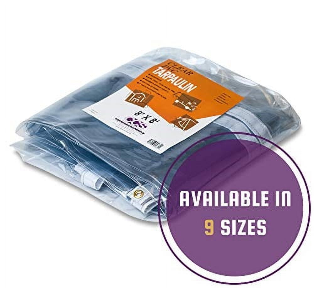 8 feet x 20 feet clear vinyl tarp - Walmart.com