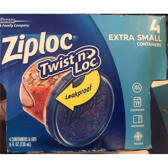 8 fl oz Extra Small Round Containers Leakproof Lid - 4 Count - Walmart.com
