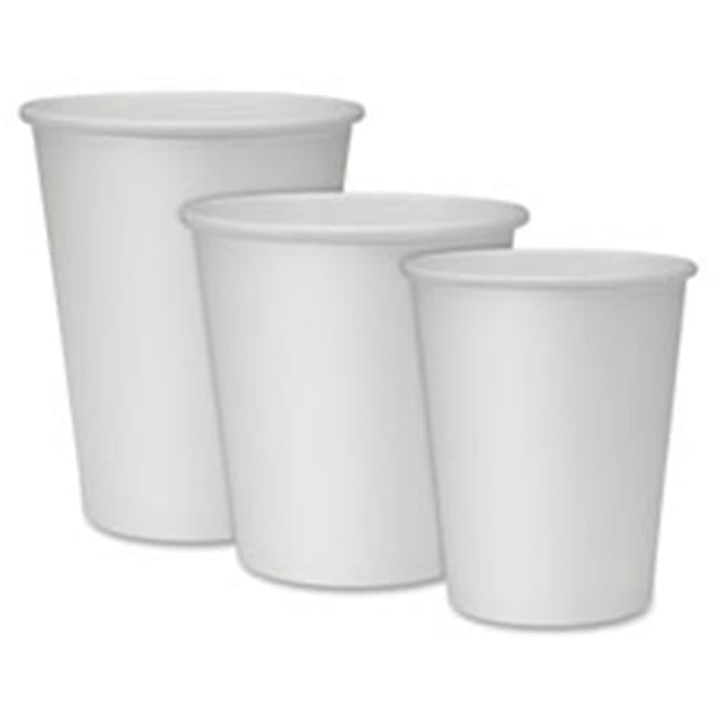 8 fl oz Single Wall Lined Disposable Cups - White - Walmart.com
