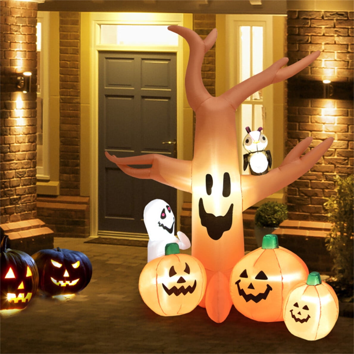 8-foot Halloween Inflatable Pumpkin Decorates,Halloween Outdoor ...