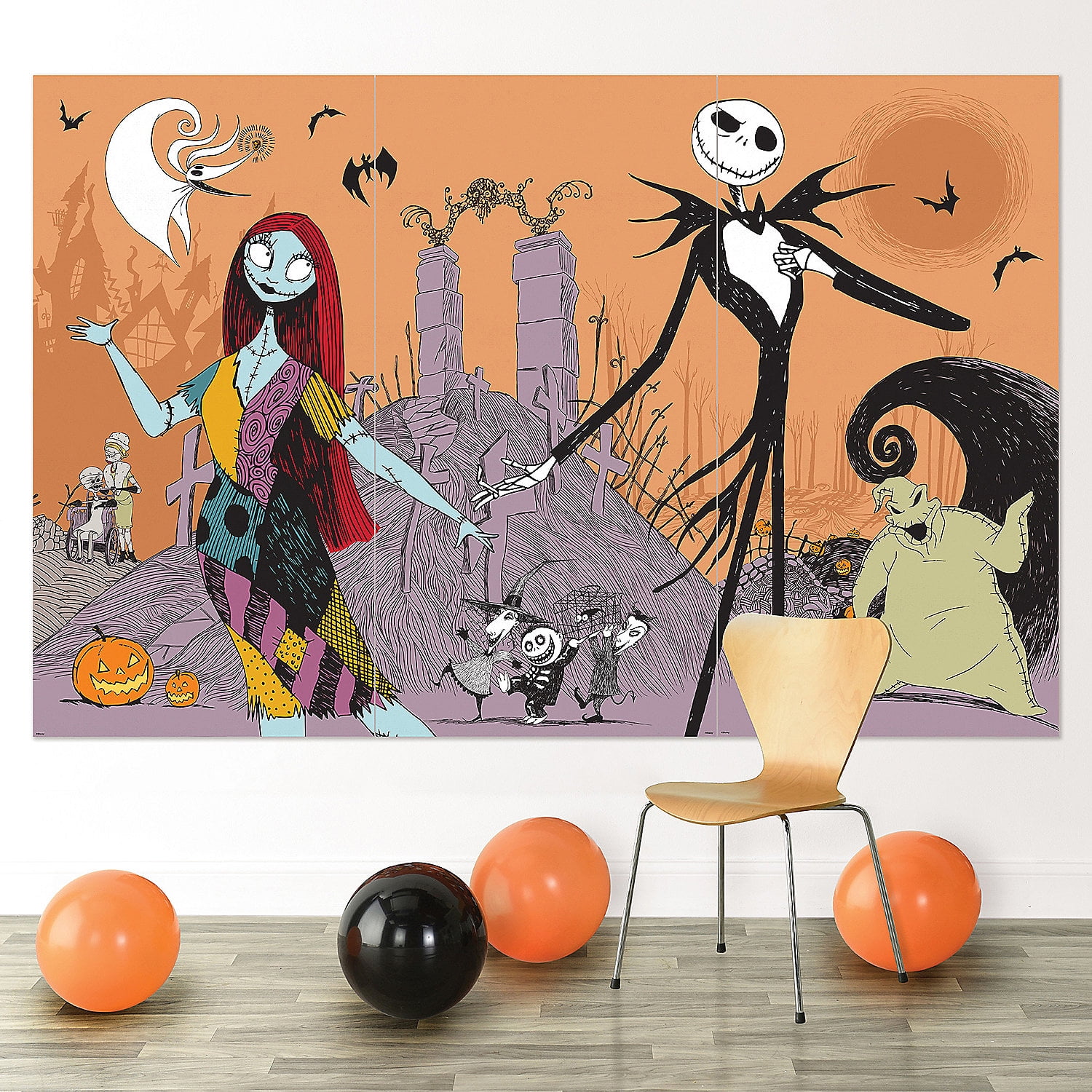 8 ft. 4 1/2" x 5 ft. 5" Disney’s The Nightmare Before Christmas Design ...